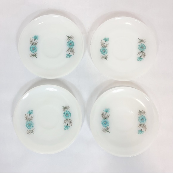 Fire King | Kitchen | Vintage Fire King White Milk Glass Bonnie Blue ...